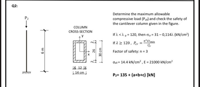SOLVED: Texts: a=2 b=3 c=4 Q2: Determine the maximum allowable ... SOLVED: Texts: a=2 b=3 c=4 Q2: Determine the maximum allowable ...