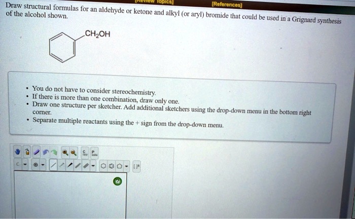 draw structural formulas for an aldehyde relerences of the alcohol ...