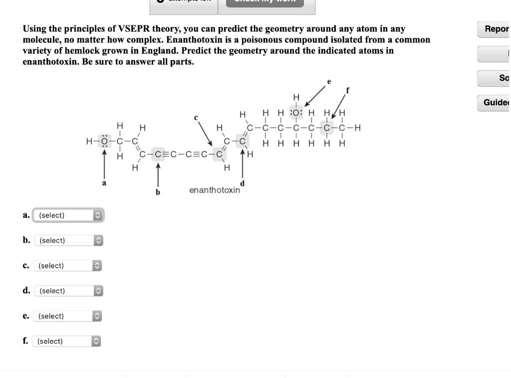using the principles of vsepr theory you can predict the geometry ...