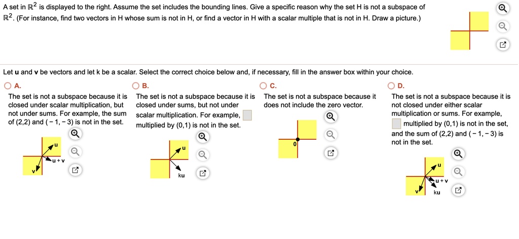 a set in r2 is displayed to the right assume the set includes the bounding lines give specific ...