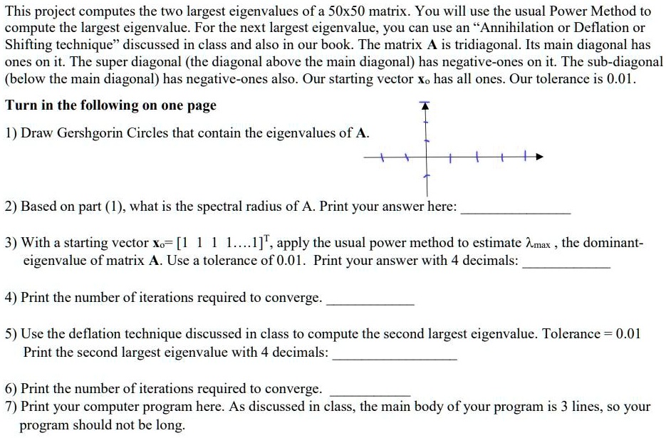 SOLVED: This project computes the two largest eigenvalues of a SOxSO ...