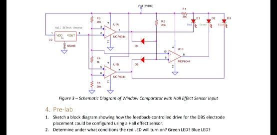 SOLVED: Figure 3: Schematic Diagram of Window Comparator with Hall ...