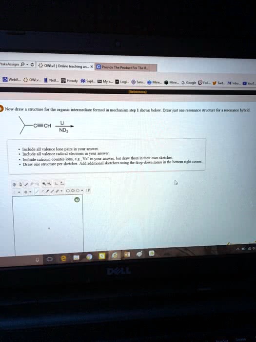 [GET ANSWER] Now draw a structure for the organic intermediate formed ...