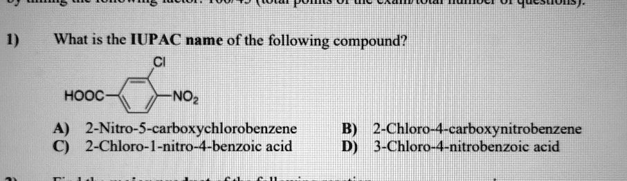 SOLVED: What is the IUPAC name of the following compound? HOOC NO? A) 2 ...
