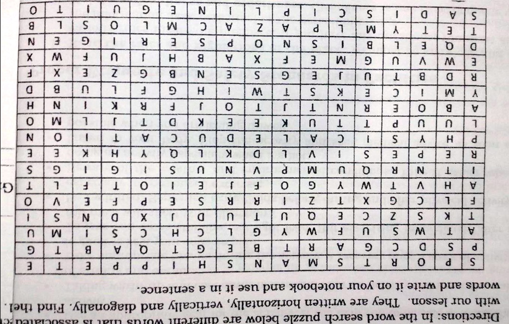 loop a worddirection in the word search puzzle below are different ...