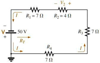 SOLVED: 1. calcule la resistencia total del circuito en serie 2. La ...