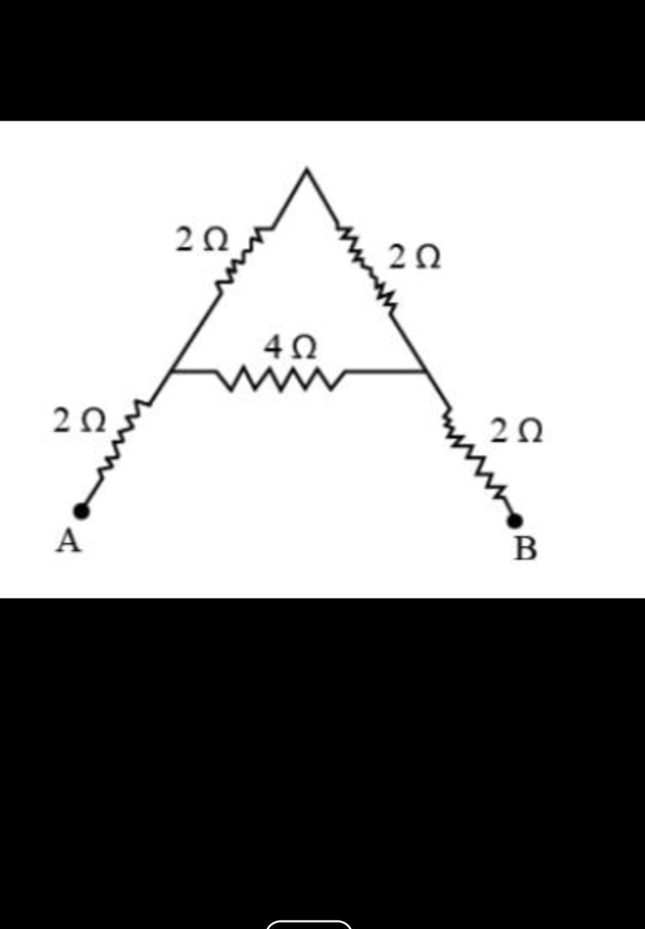 SOLVED: 'find the resultant resistance between a and b as shown in the ...