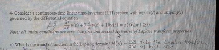 VIDEO solution: Consider a continuous-time linear time-invariant LTI ...