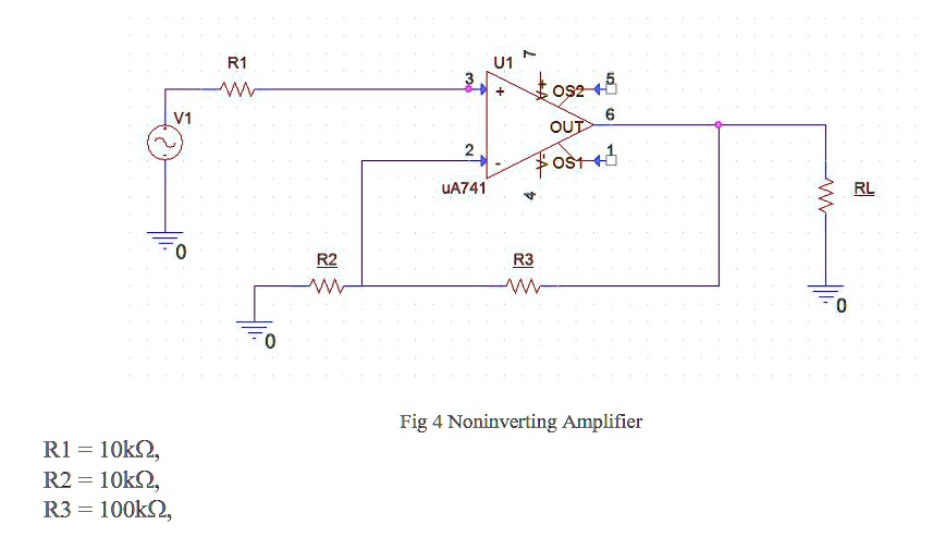 SOLVED: Show the calculation of the gain (Vout/Vin) for the non-inverting amplifier circuit ...