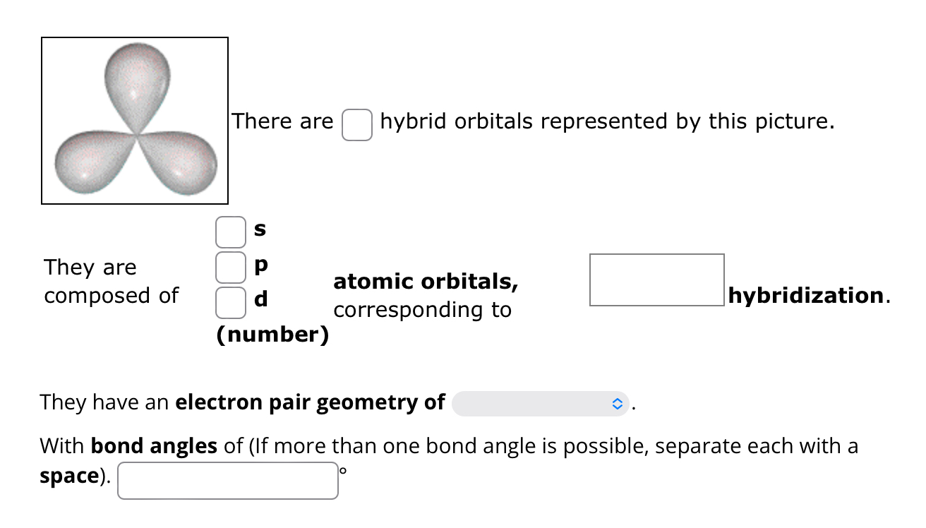 there are square hybrid orbitals represented by this picture square ...