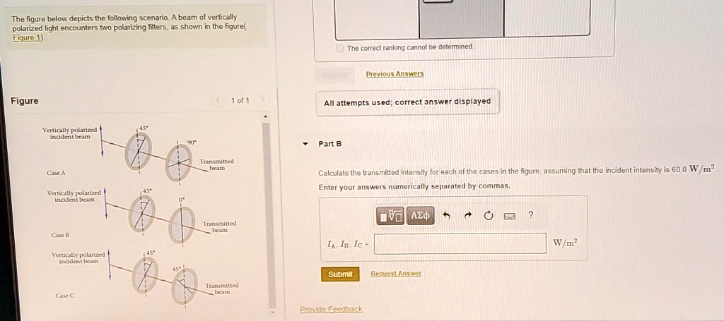 SOLVED: Texts: The figure below depicts the following scenario. A beam of vertically polarized ...