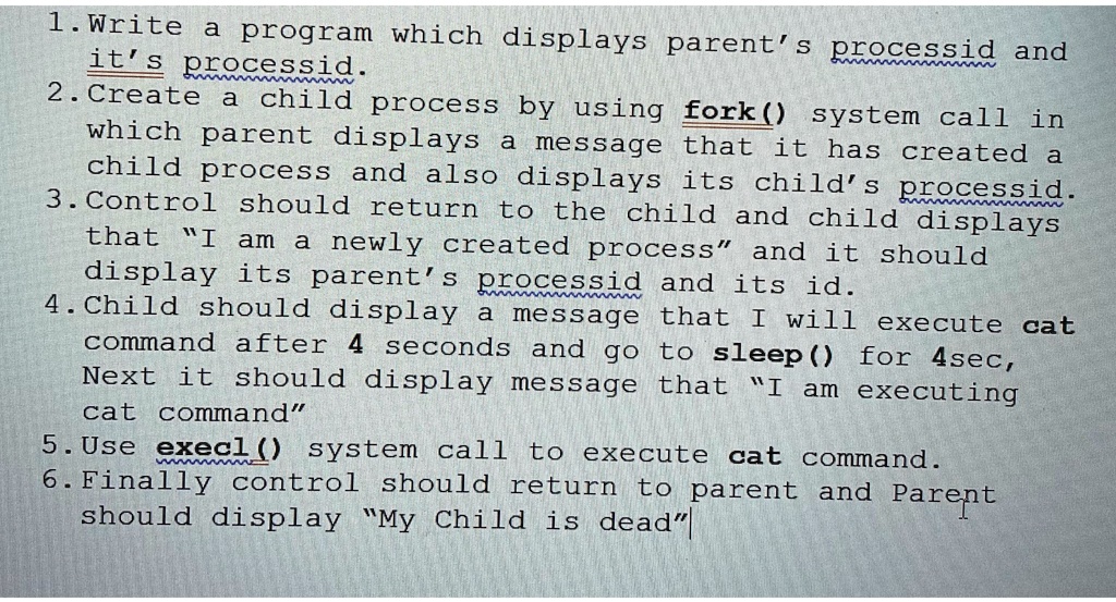 SOLVED: The text provided appears to be a set of instructions for ...