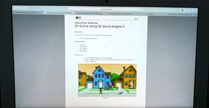 laboratory exercise 2d game using 3d game 30110 esti loboratory ...