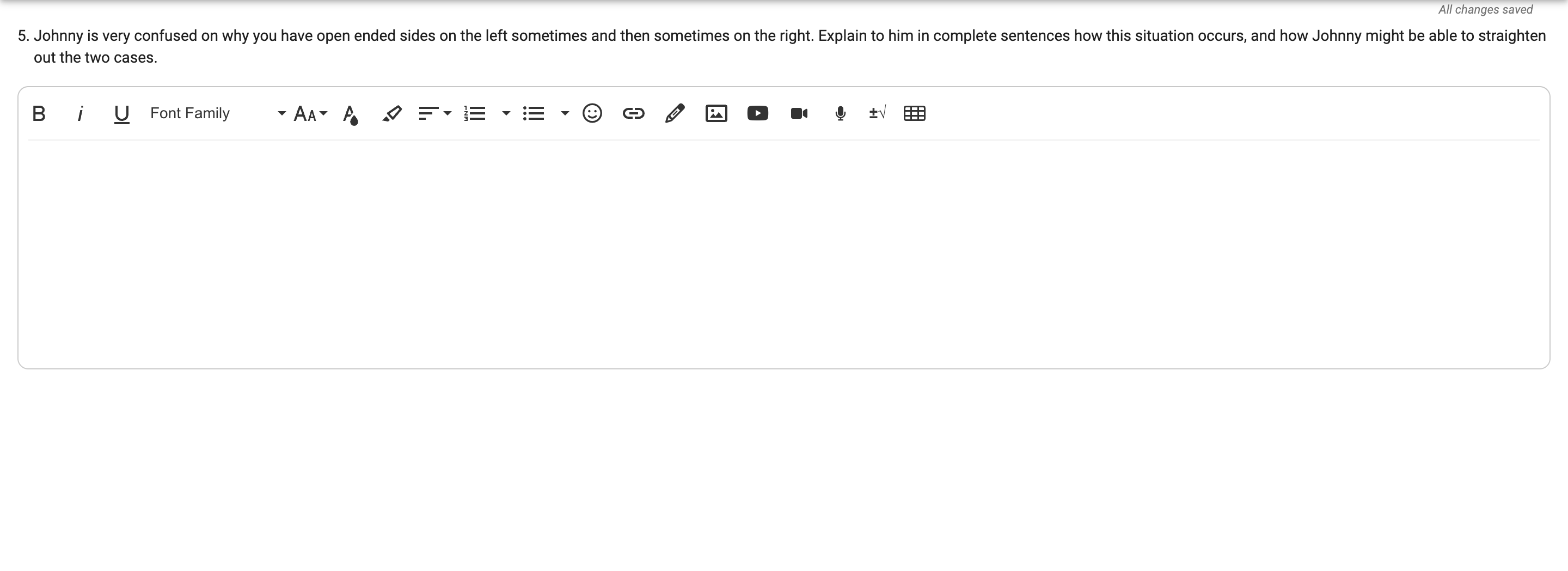 All changes saved out the two cases.