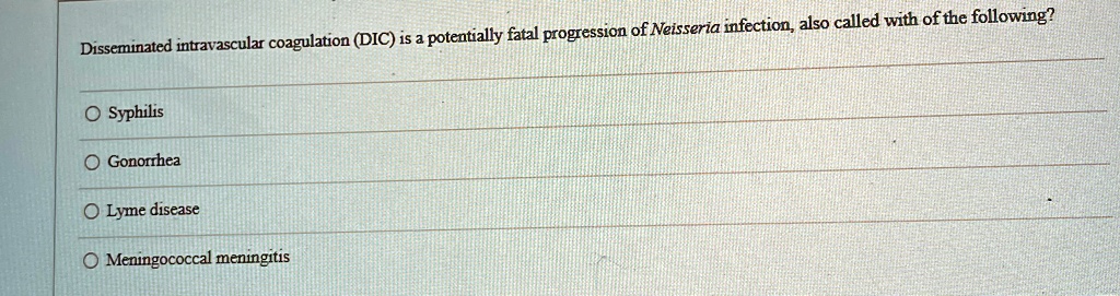 Disseminated intravascular coagulation (DIC) is a potentially fatal ...