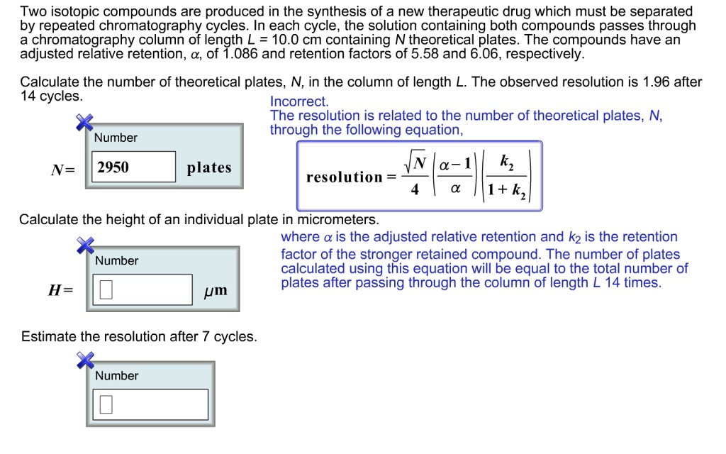 SOLVED: Two isotopic compounds are produced in the synthesis of a new ...