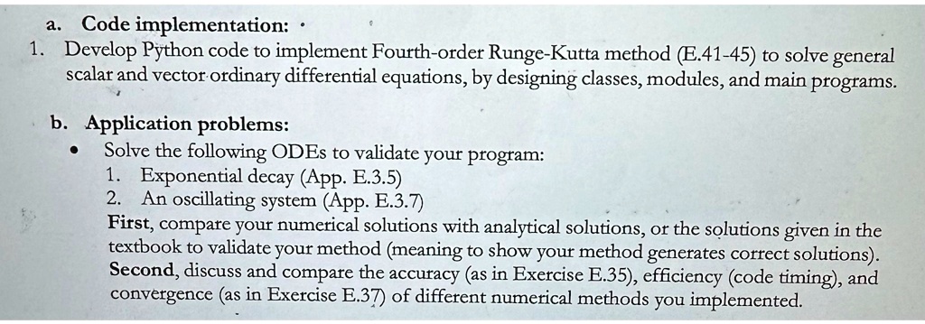 Solved Please Answer Asap A Code Implementation Develop Python Code To Implement Fourth