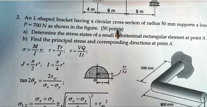 SOLVED: Texts: 8m 8m P = 700N as shown in the figure. (50 points a ...