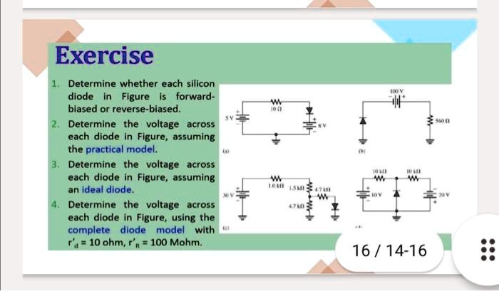 exercise 1 determine whether each silicon diode in figure is forward ... exercise 1 determine whether each silicon diode in figure is forward ...