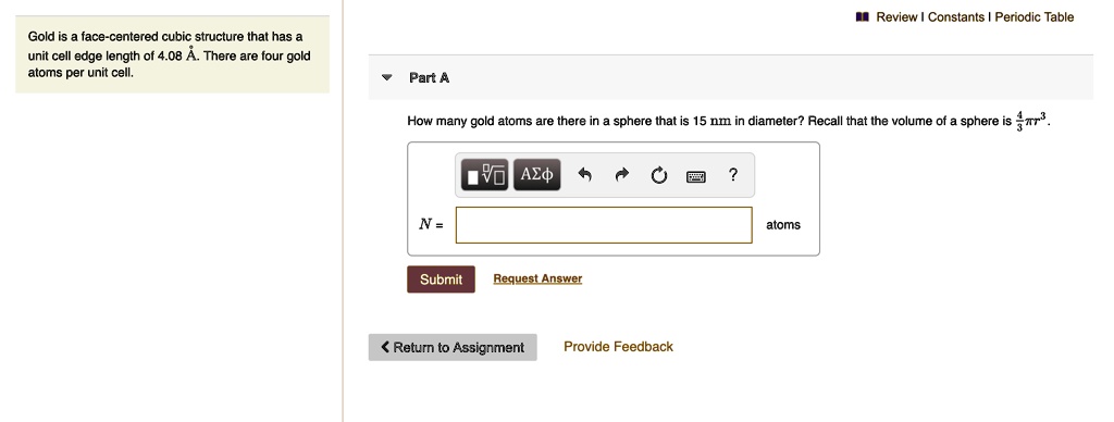 [GET ANSWER] Gold is a face-centered cubic structure that has a unit ...