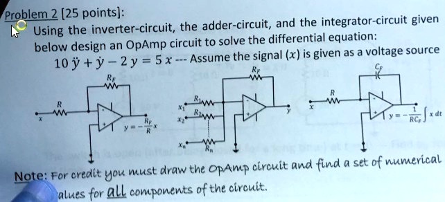 [GET ANSWER] Problem 2 [25 points]: Using the inverter-circuit, the adder-circuit, and the ...
