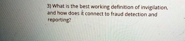 What is the best working definition of invigilation and how does it ...