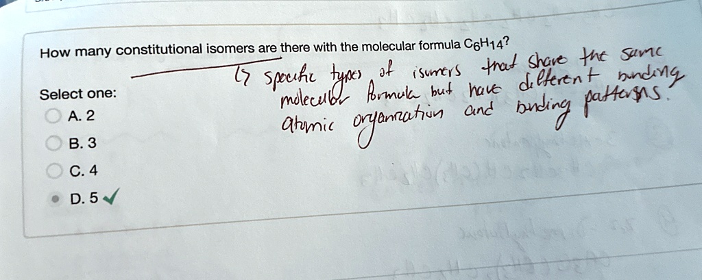 how many constitutional isomers are there with the molecular formula ...