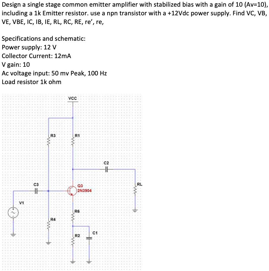 design a single stage bjt swamped amplifier design a single stage ... design a single stage bjt swamped amplifier design a single stage ...
