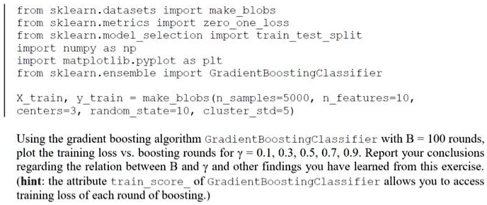 Solved Consider The Following Classification Data And Module Imports From Sklearndatasets 7236