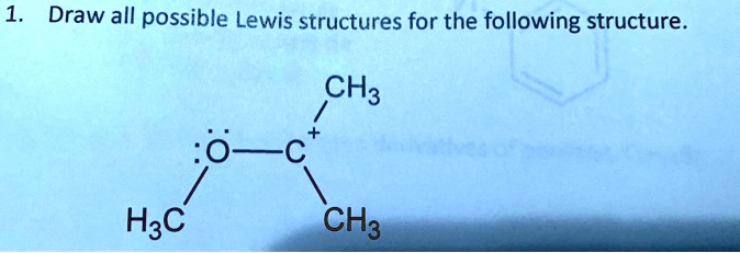 SOLVED: Draw all possible Lewis structures for the following structure ...