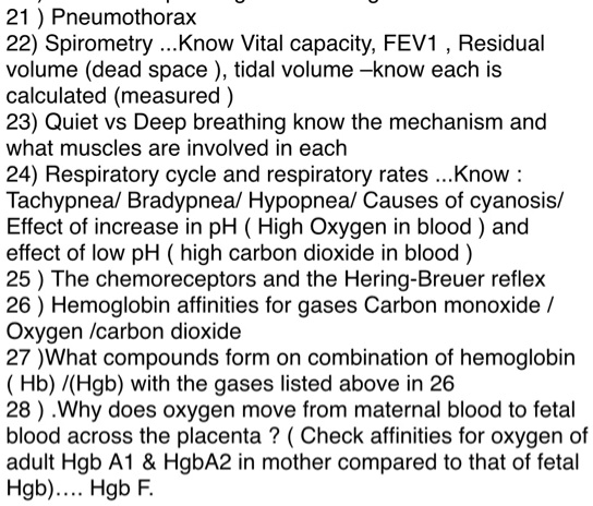 21. Pneumothorax 22. Spirometry: Understanding Vital Capacity, FEV1 ...