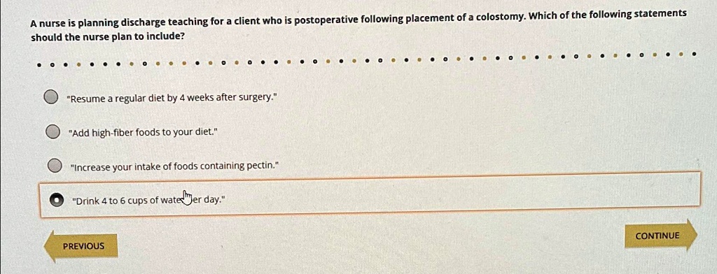 [GET ANSWER] a nurse is planning discharge teaching for a client who is ...