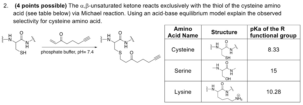 SOLVED: (4 points possible) The p-unsaturated ketone reacts exclusively ...