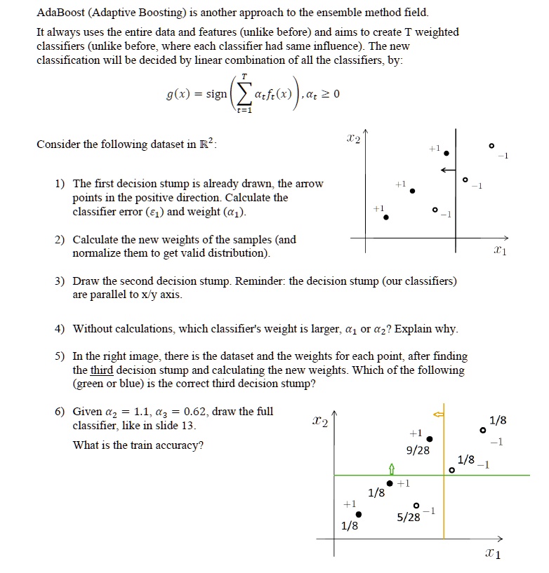 AdaBoost (Adaptive Boosting) is another approach to the ensemble method field. It always uses ...