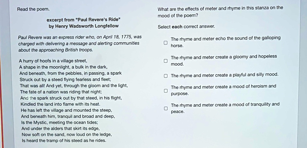 answer quickly please thank you read the poem what are the effects of ...