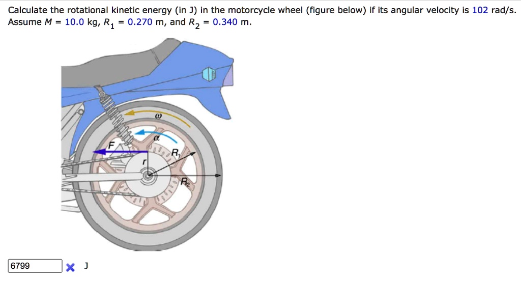 Calculate the rotational kinetic energy in j in the...