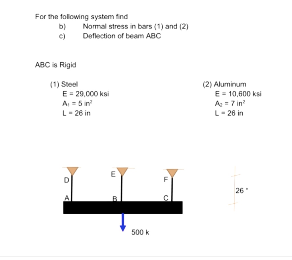 SOLVED: AD IS BAR ONE BE IS BAR TWO CF IS BAR ONE (symmetric) For the ...