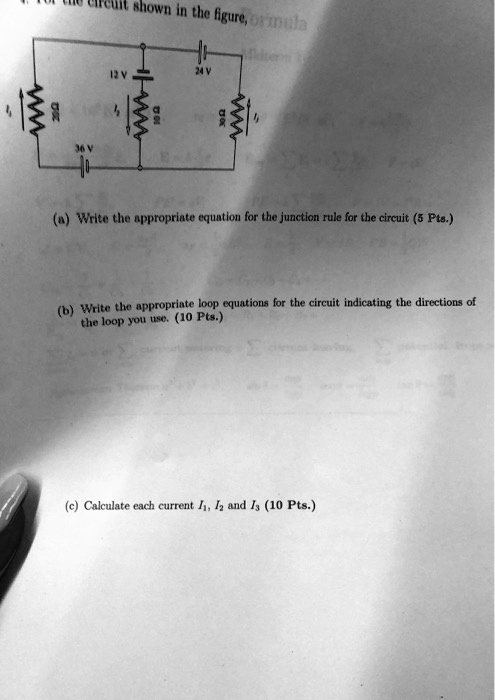 SOLVED: Text shown in the figure; only write the appropriate equation ...