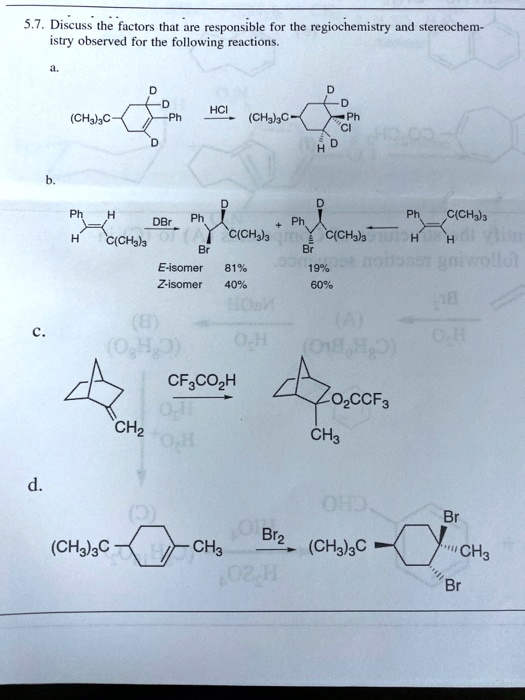 57 discuss the factors that are responsible for the regiochemistry and ...