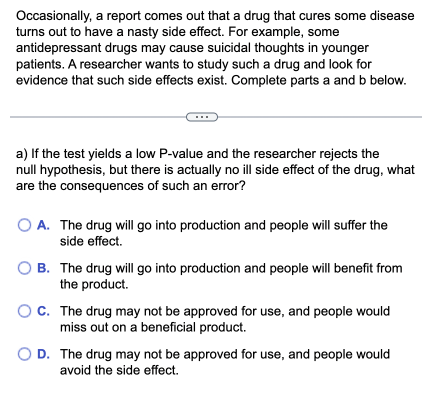 Occasionally, a report comes out that a drug that cures some disease ...