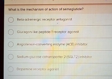 what is the mechanism of action of semaglutide beta adrenergic receptor ...