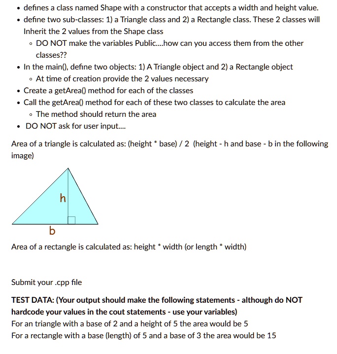 Solved Write A C Program To Define A Class Named Shape With A Constructor That Accepts 6490