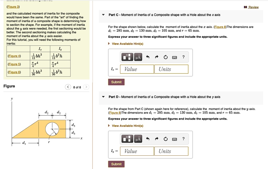 (Figure 3) and the calculated moment of inertia for the composite would have been the same. Part ...