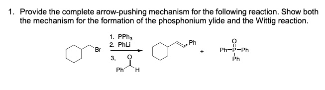 SOLVED: Provide the complete arrow-pushing mechanism for the following ...