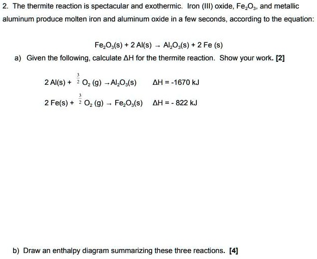 Thermite Reaction Equation