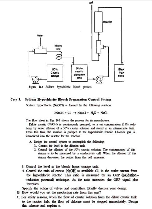 SOLVED: Mixing coel 50% Caustic storags Dilute caustic blowdown tank ...