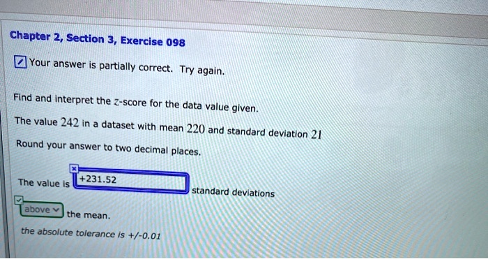 SOLVED: Chapter 2, Section 3, Exercise 098 Your answer is partially correct: Try again Find and ...