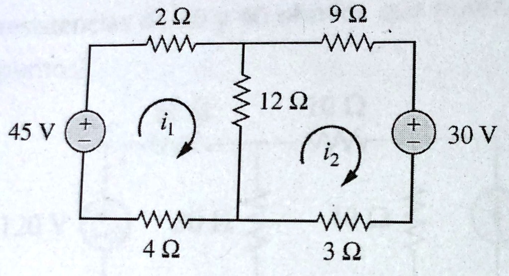 SOLVED: Methods of voltages of nodes and currents of meshes: 2. Using the mesh current method ...