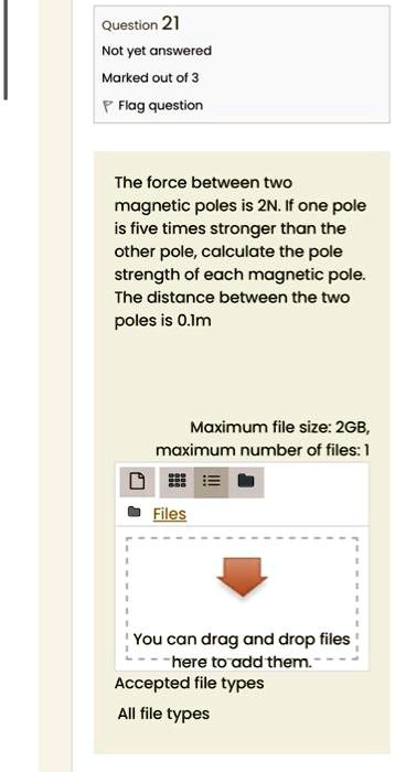 SOLVED: Question 21 Not yet answered Marked out of 3 Flag question The ...