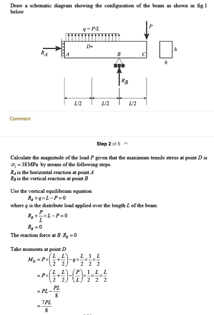 SOLVED: Could you explain the moment equation about point D? This is a ...